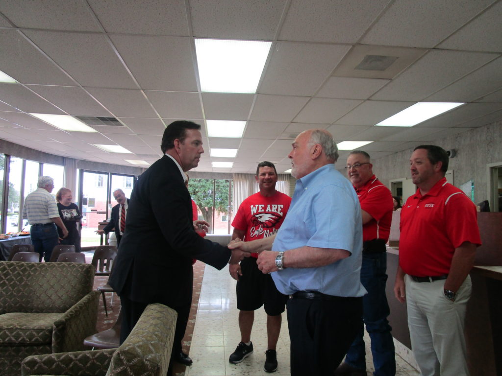 Meeting Rusk Isd Superintendent Grey Burton Robert Nichols For Senate